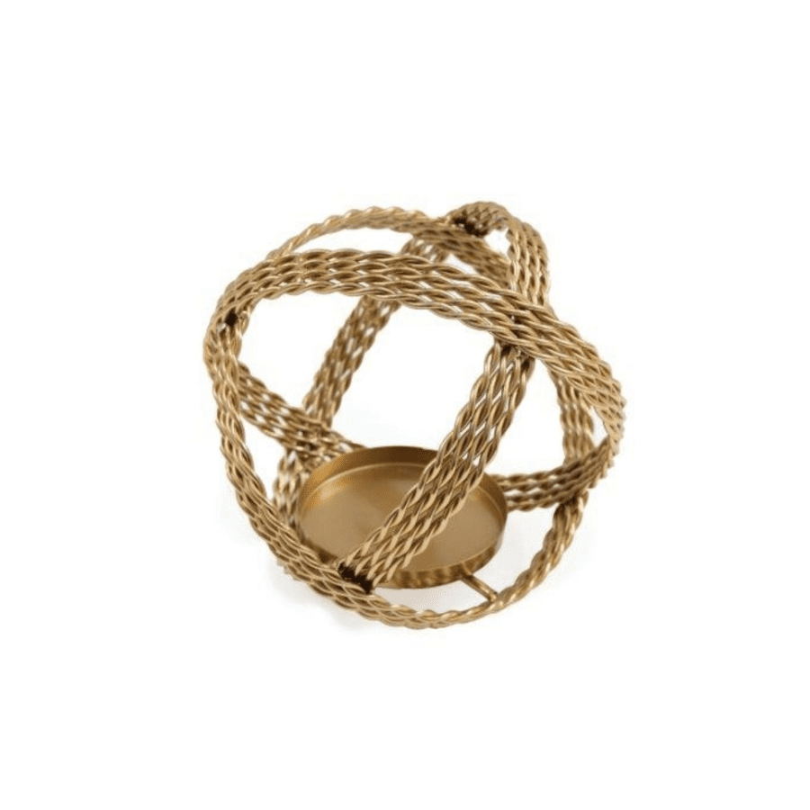 Gold Col Ball Candle Holder - The Five Elements
