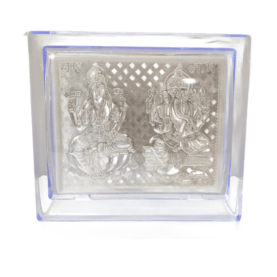 Silver Ganesh Laxmi Frame - The Five Elements