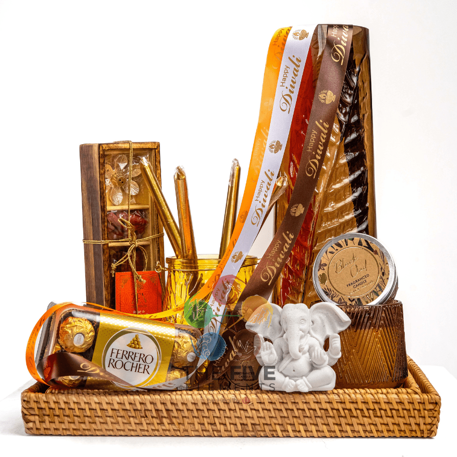 The Rattan Tray Hamper - The Five Elements